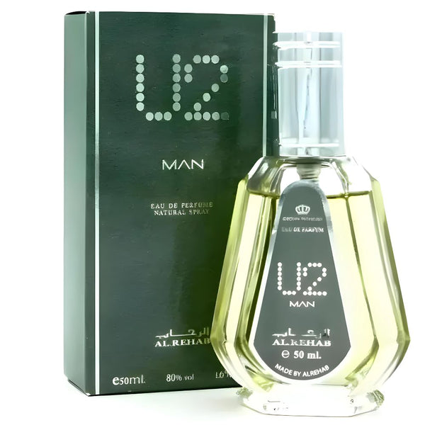 U2 MAN Al Rehab Natural Perfume Spray- 50 ml 6 pack – 8a Fragrance